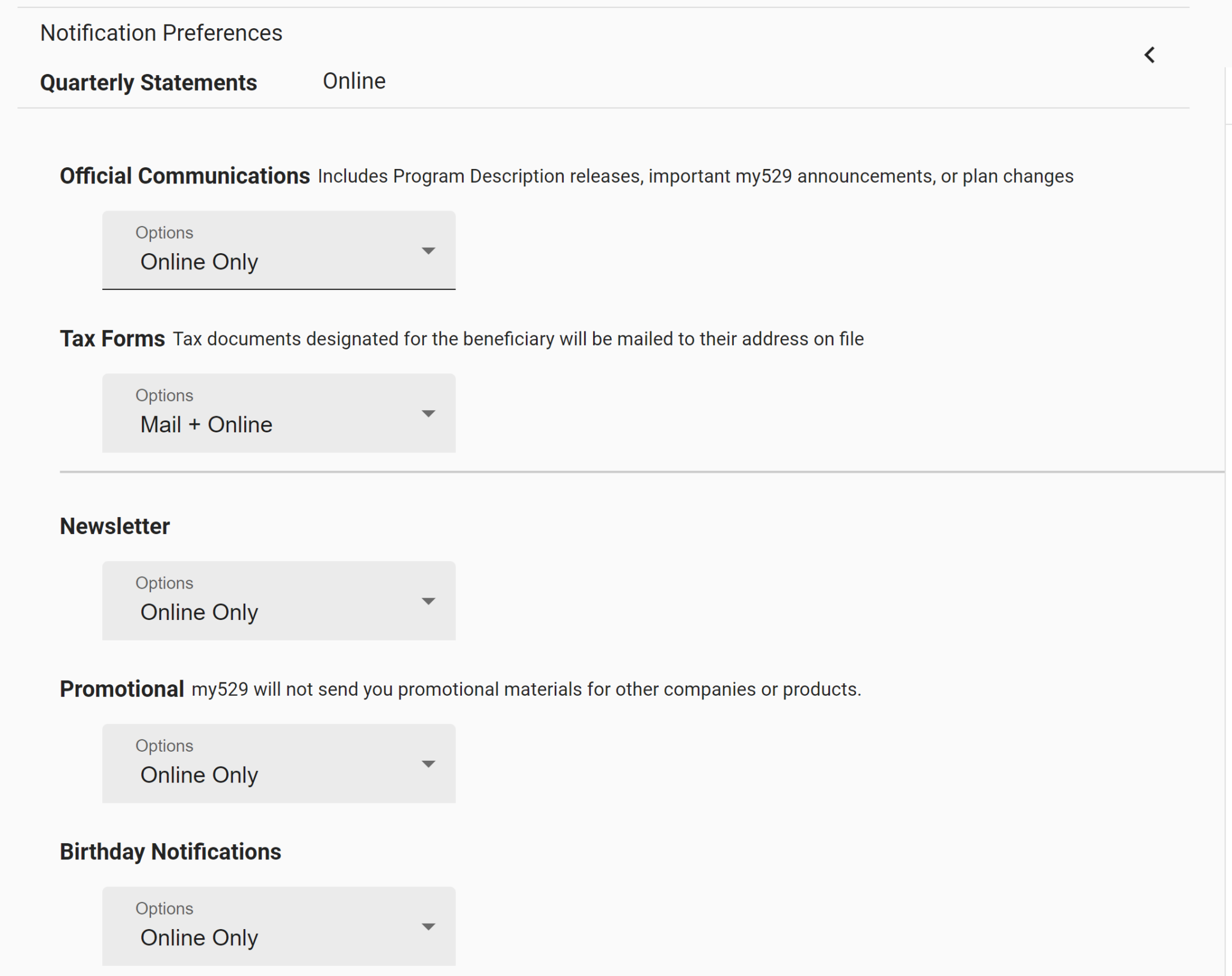 Go paperless - my529