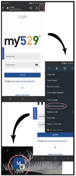 A quick link to your my529 account - my529